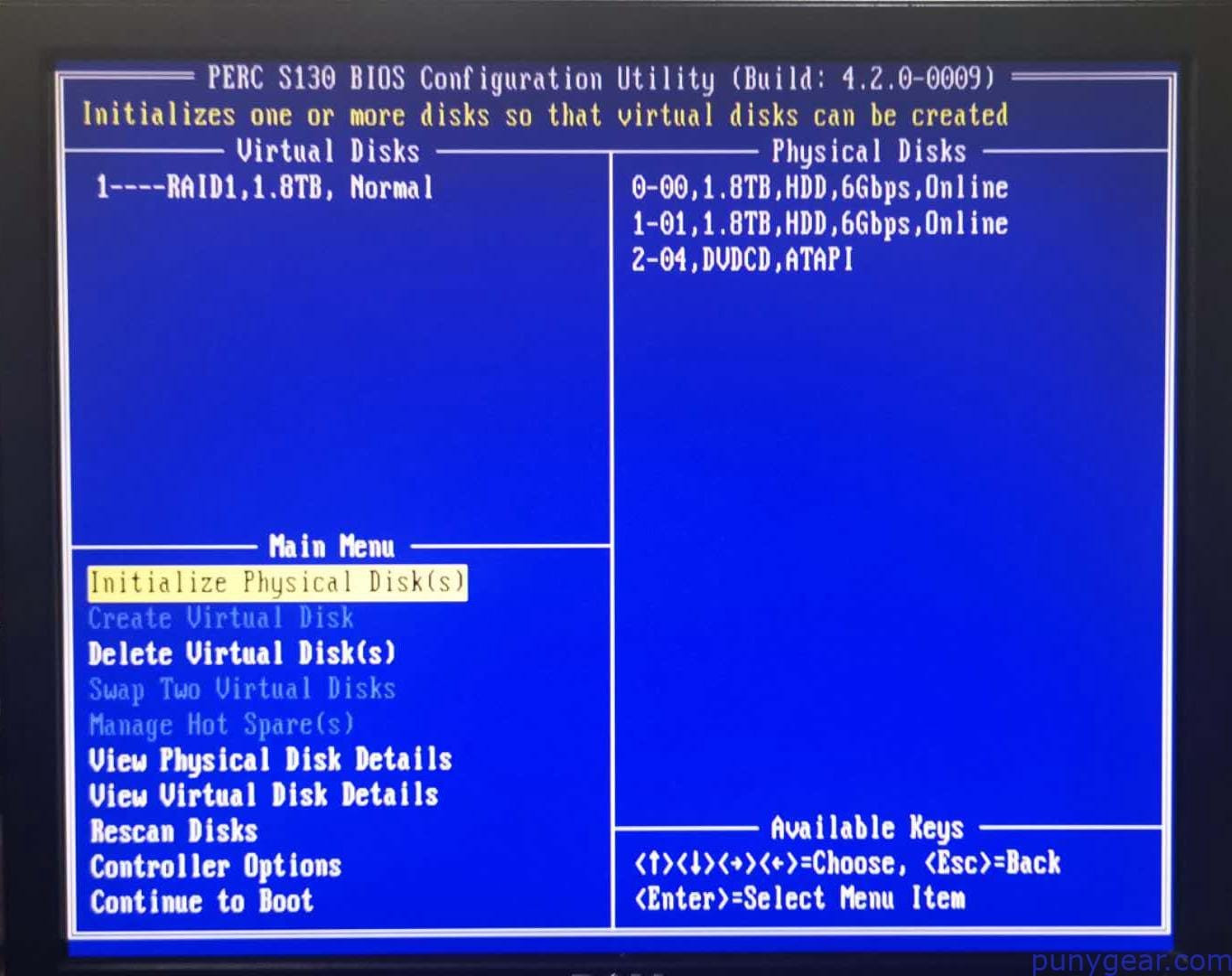 Dell PERC S130 Raid1 硬盘更换 - PunyGear