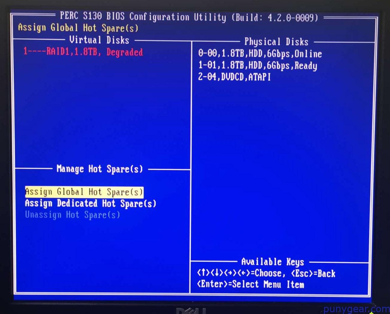 Dell PERC S130 Raid1 硬盘更换 - PunyGear